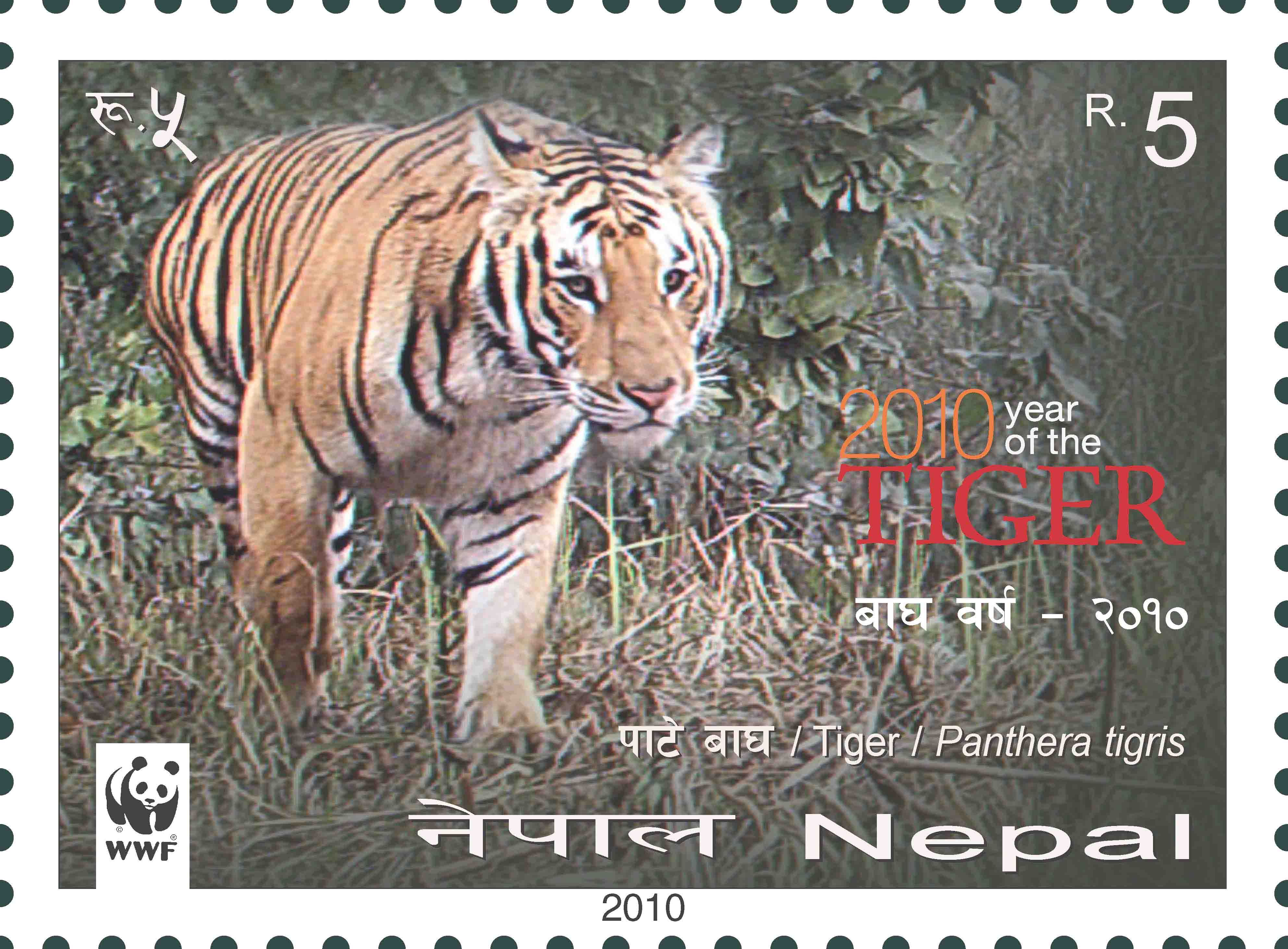 Nepal prime minister launches Year of the Tiger postal stamp | WWF